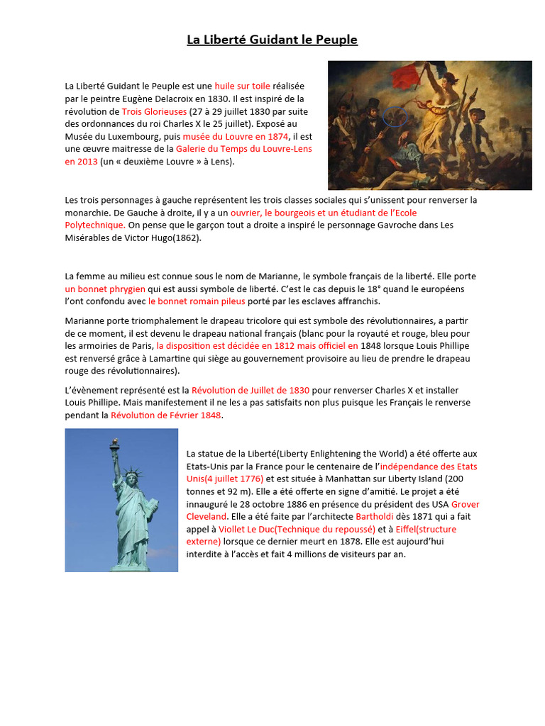 Analyse de "La Liberté Guidant le Peuple" | PDF