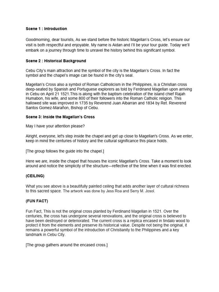 Tour Guiding Script | PDF | Cebu | Philippines