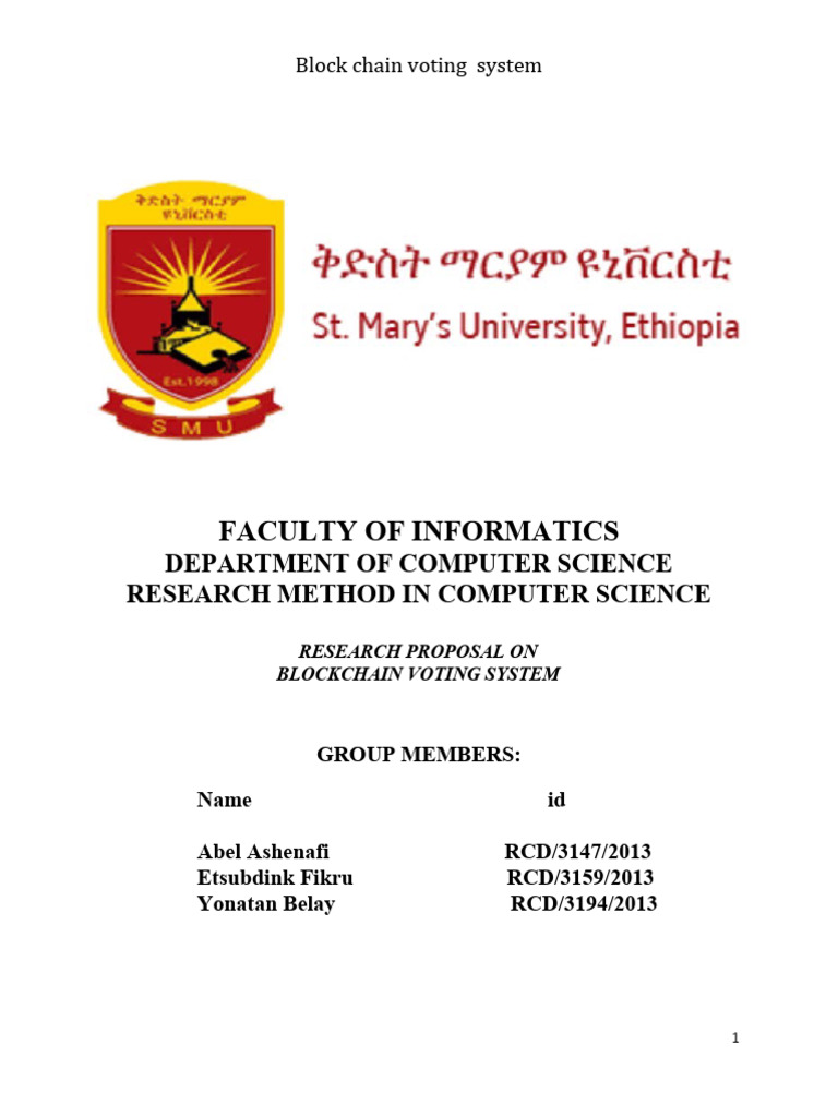 Research Proposal | Download Free PDF | Electronic Voting | Computer Security