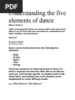 Elements of Movement Space in Dance | PDF | Dances | Emotions
