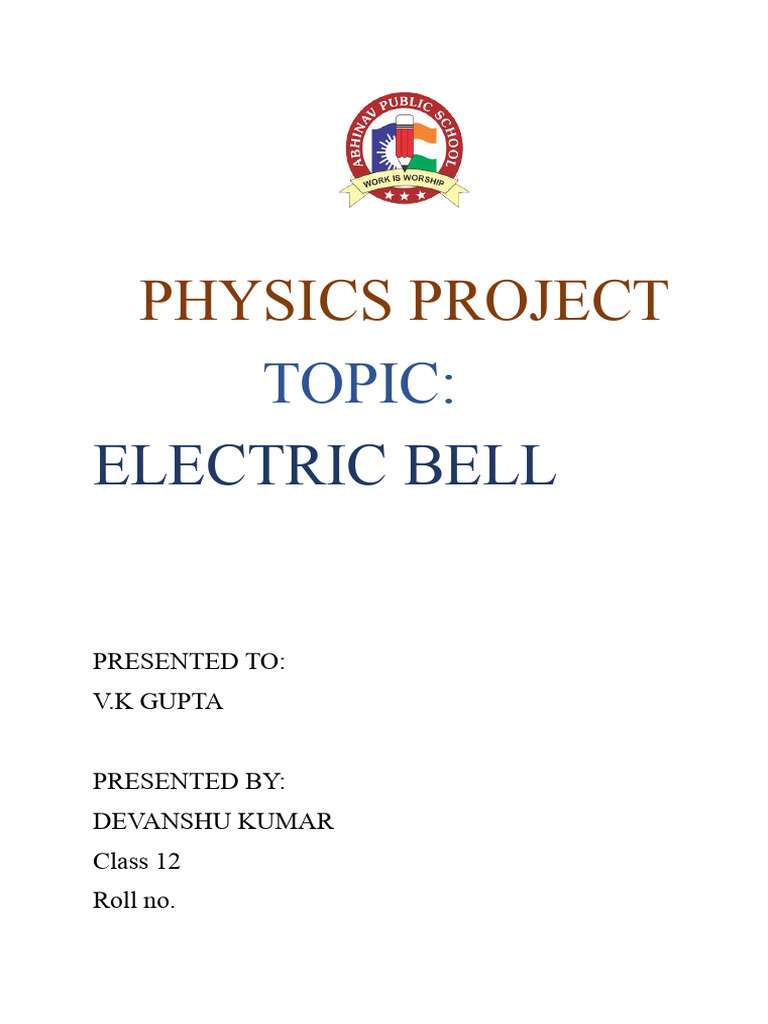 Physics Project | PDF | Wire | Applied And Interdisciplinary Physics