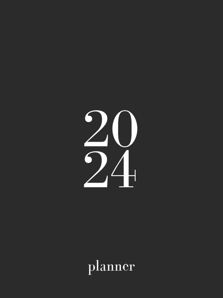 Ultimate 2024 Digital Planner Black | PDF