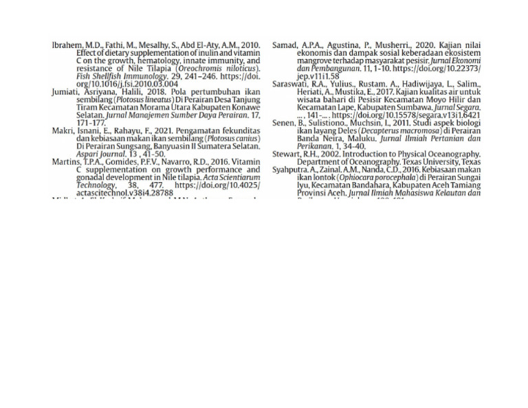 Contoh Penulisan Daftar Pustaka Dari Jurnal Hayati, IPB | PDF