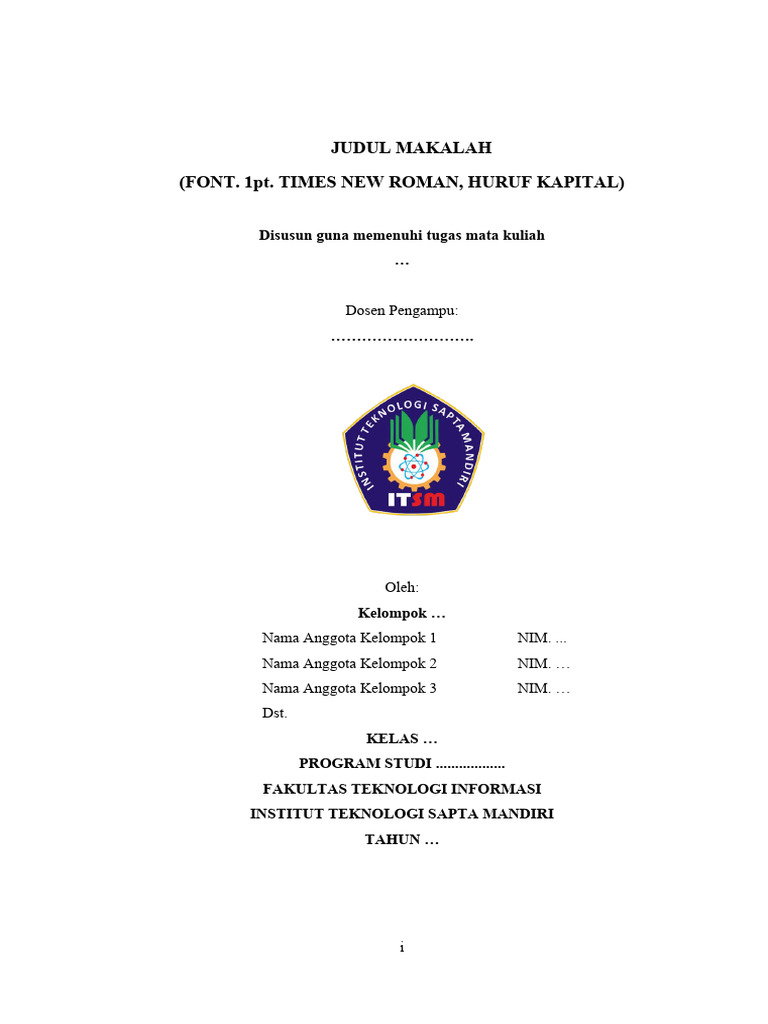 Template Makalah (140124) | PDF