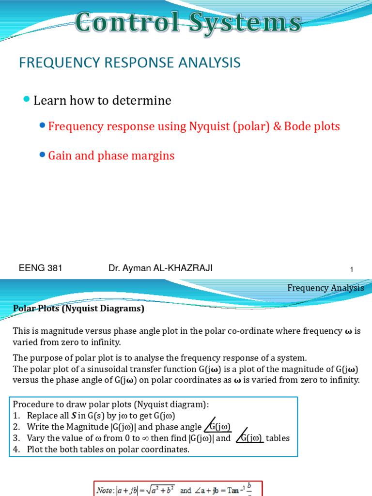 08 Frequency Response Methods | PDF
