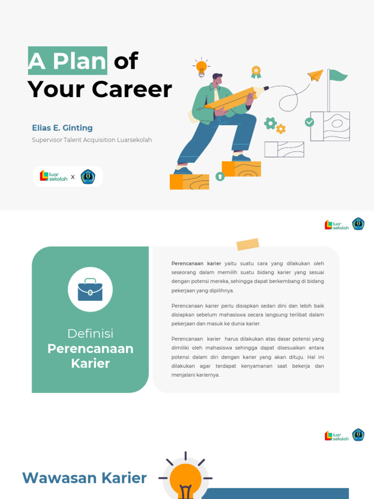Career Planning Seminar LS X UNLA - Edit | PDF | Bisnis | Pengembangan Diri