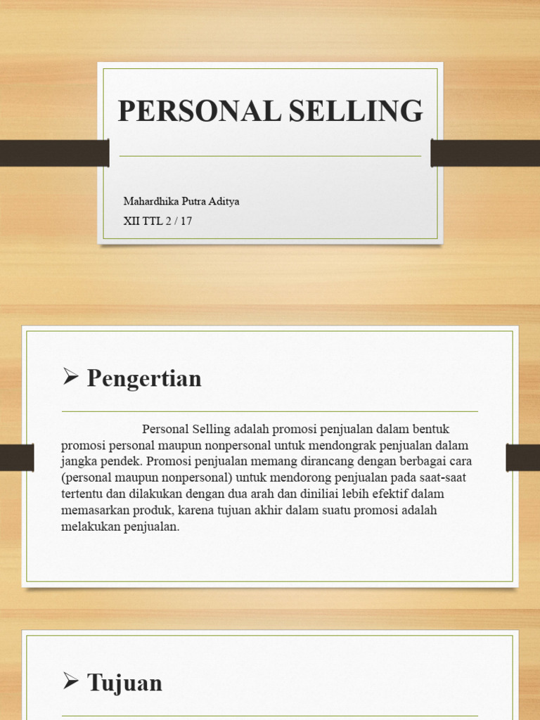Personal Selling | PDF