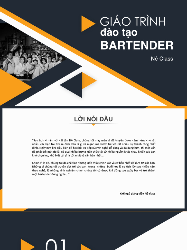 Giáo Trình Bartender Nê 2021 | PDF