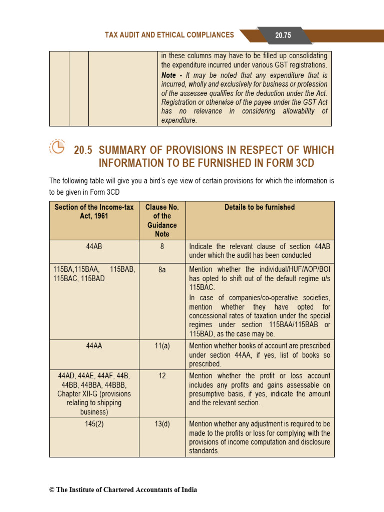 3CD Clauses | PDF | Taxes | Expense