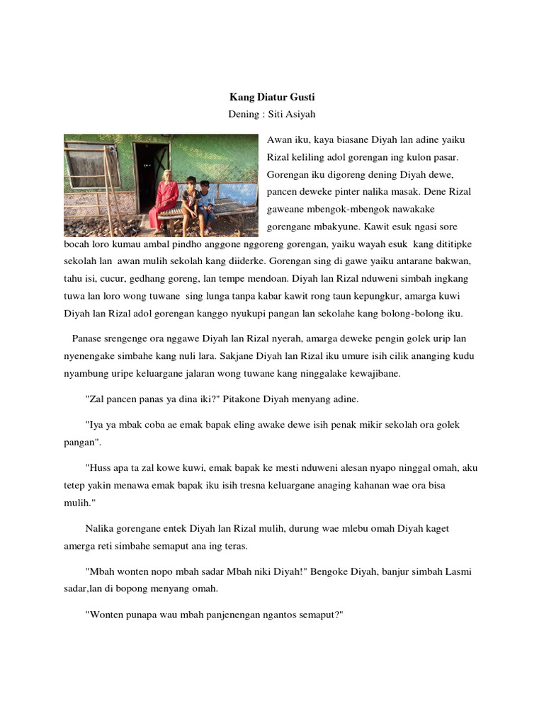 Kang Diatur Gusti | PDF