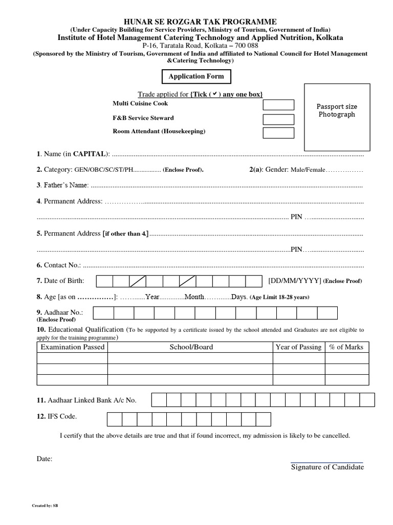 Application Forms | PDF | Government | Government And Personhood