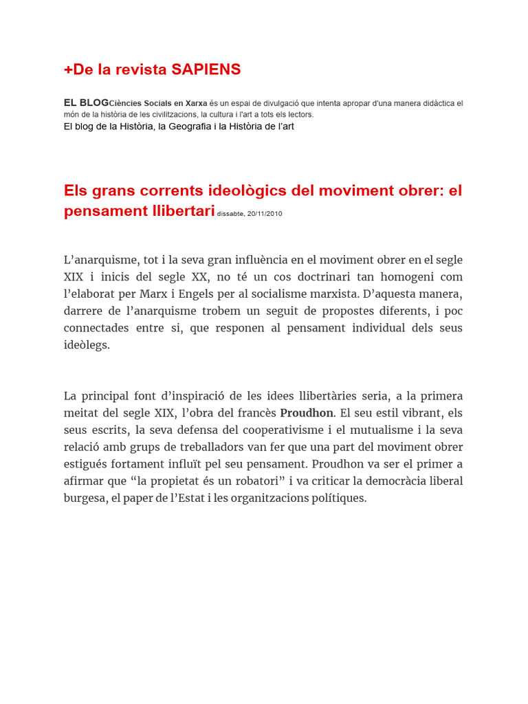 Moviments Obrers | PDF