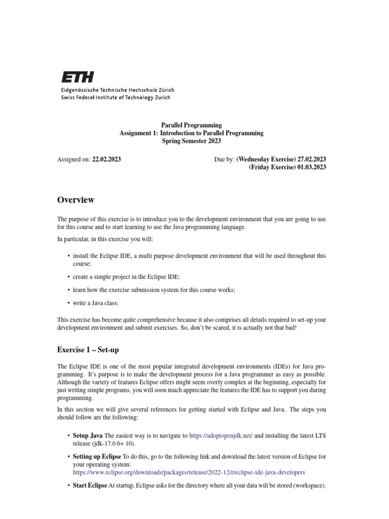 Assignment 1 | PDF | Integrated Development Environment | Eclipse (Software)