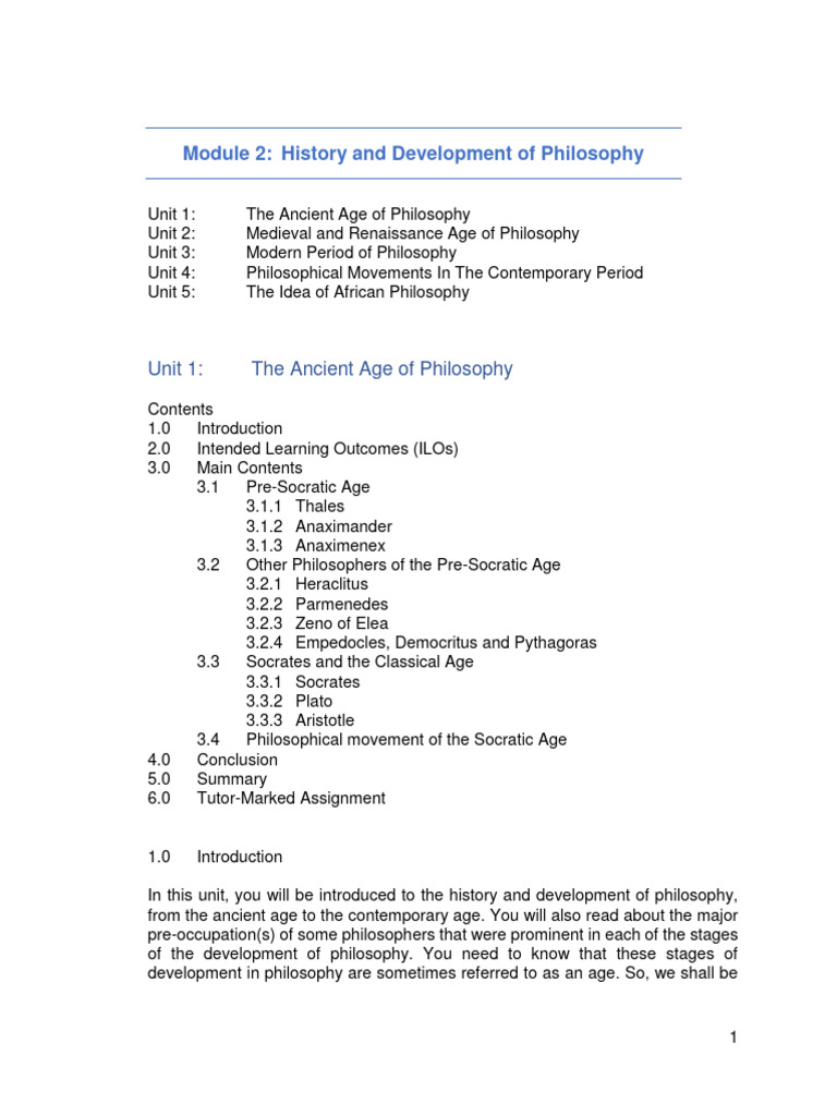 GST203 Module 2 | PDF | Rationalism | Plato