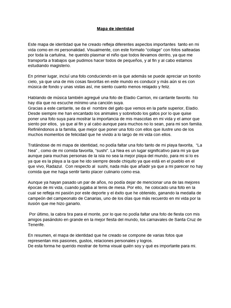 Mapa Identidad | PDF