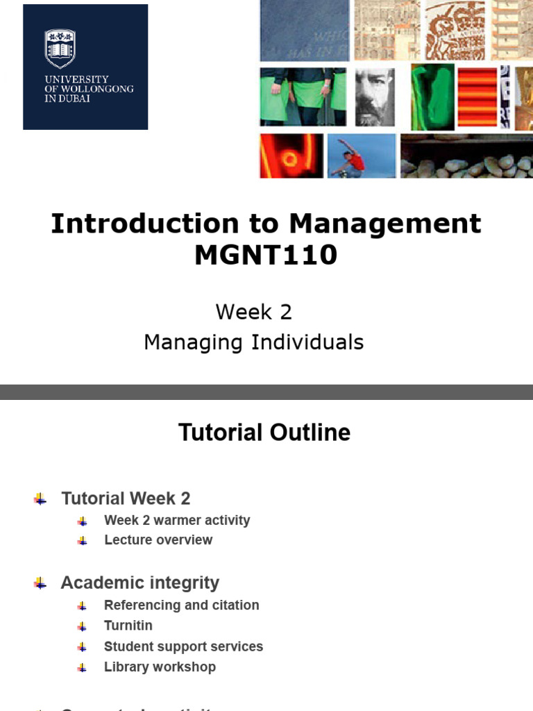 Management Tutorial Week 2 | PDF