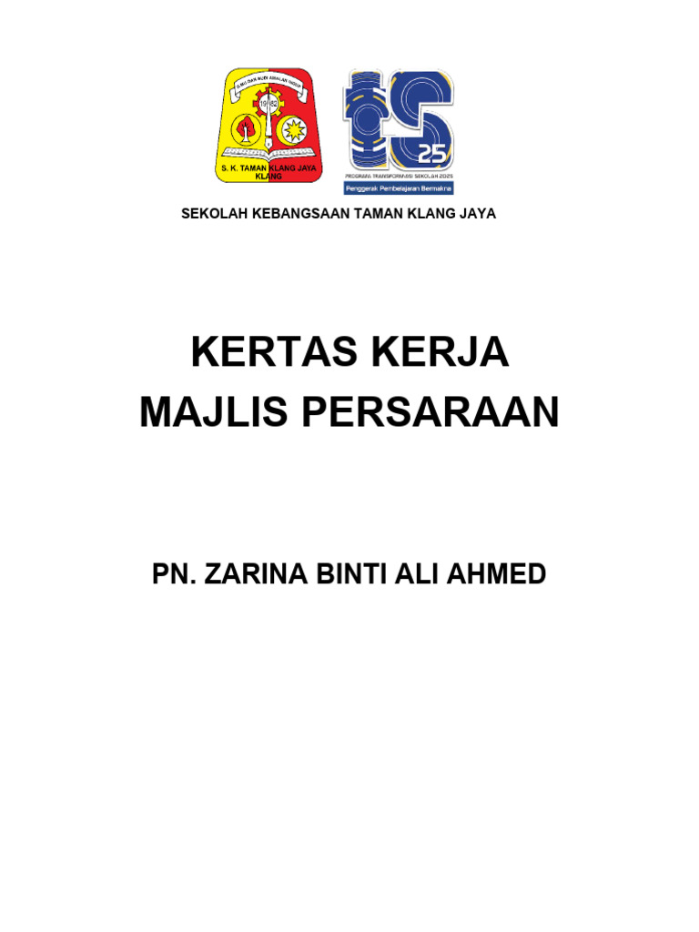 Kertas Kerja Majlis Persaraan | PDF