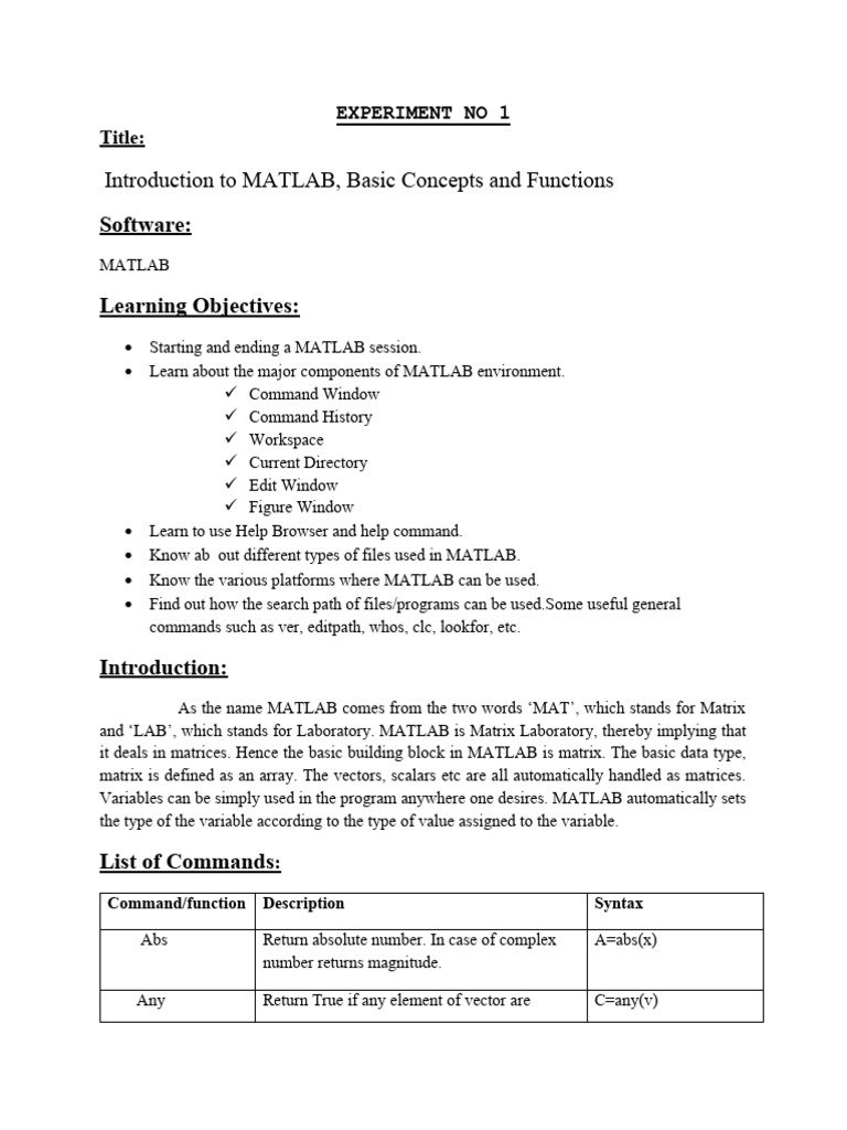 Numerical Computing Experiments | PDF