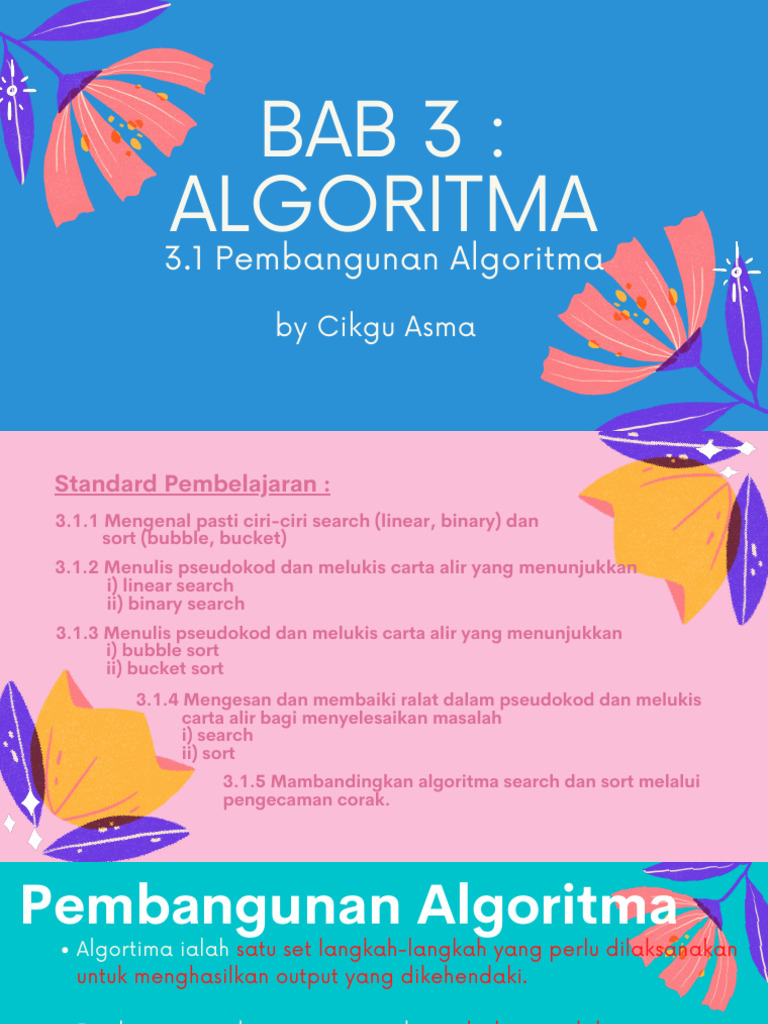 Algoritma Bab 3 Asas Sains Komputer | PDF