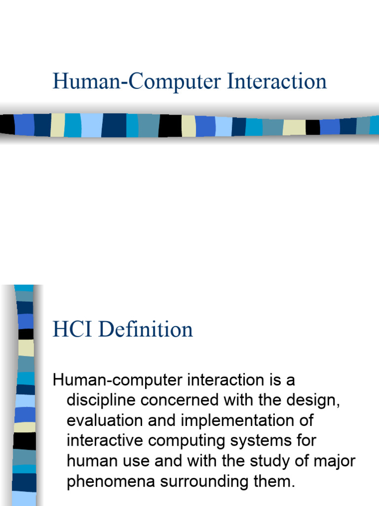 Hci Model-1 | PDF | Human–Computer Interaction | Computing