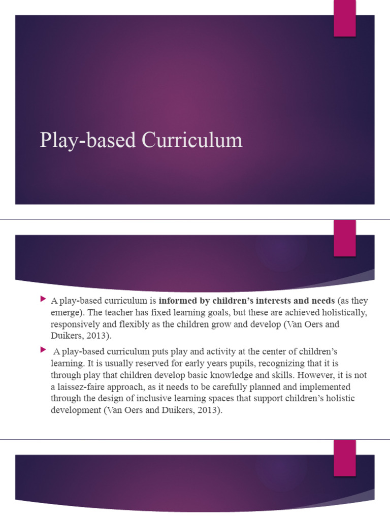 Play Based Curriculum | PDF