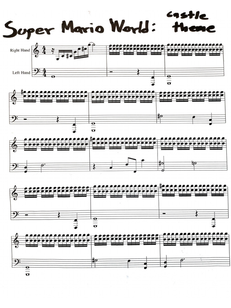 Super Mario World Castle Theme | PDF