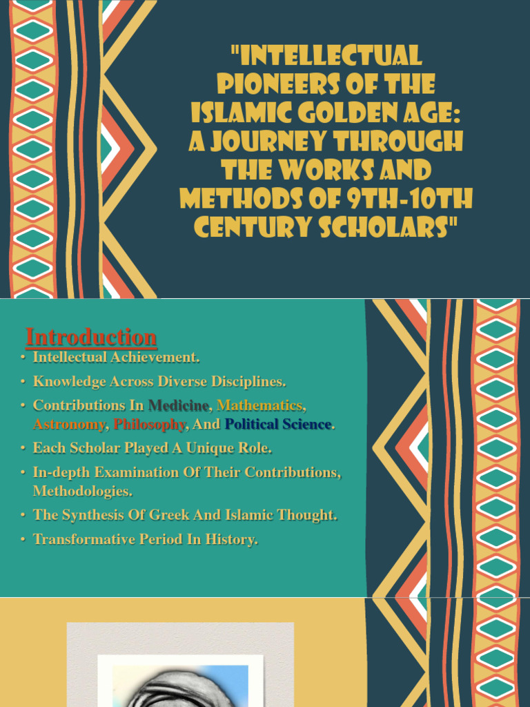 Intellectual Pioneers of the Islamic Golden Age (personality ...