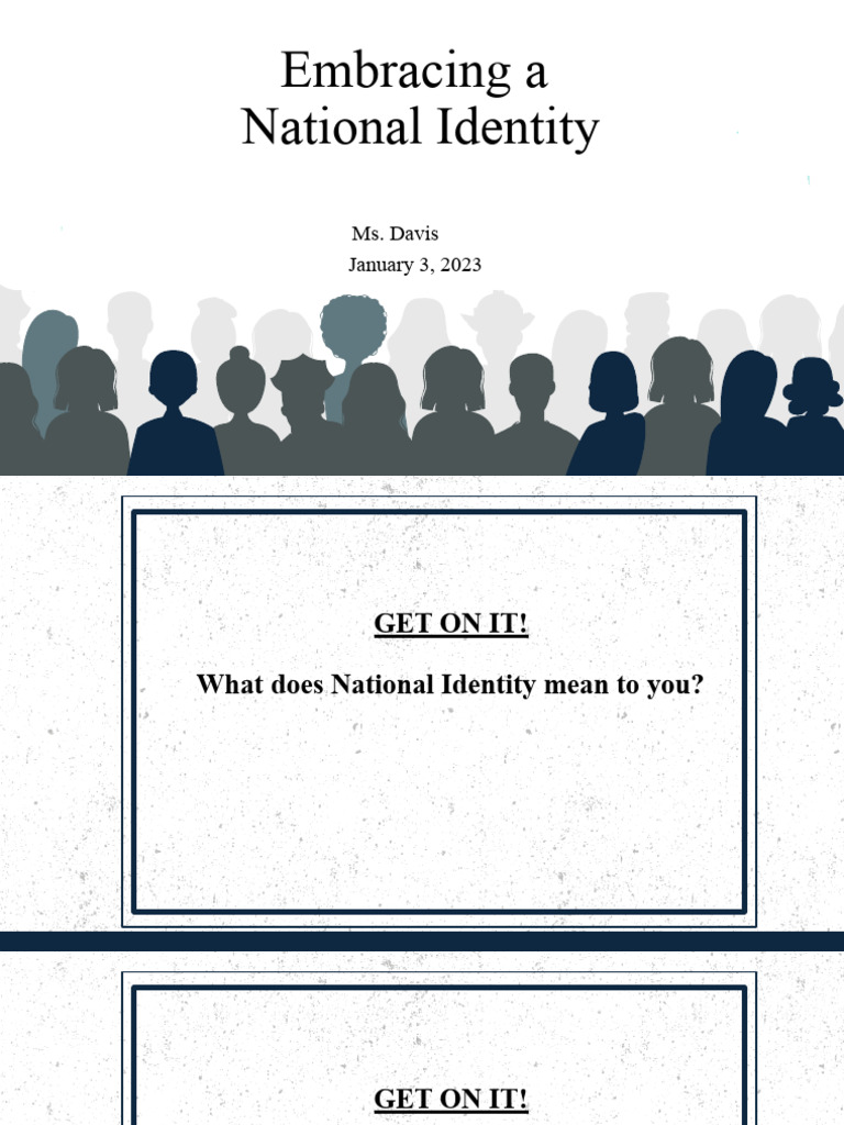 Embracing and Promoting A National Identity | PDF