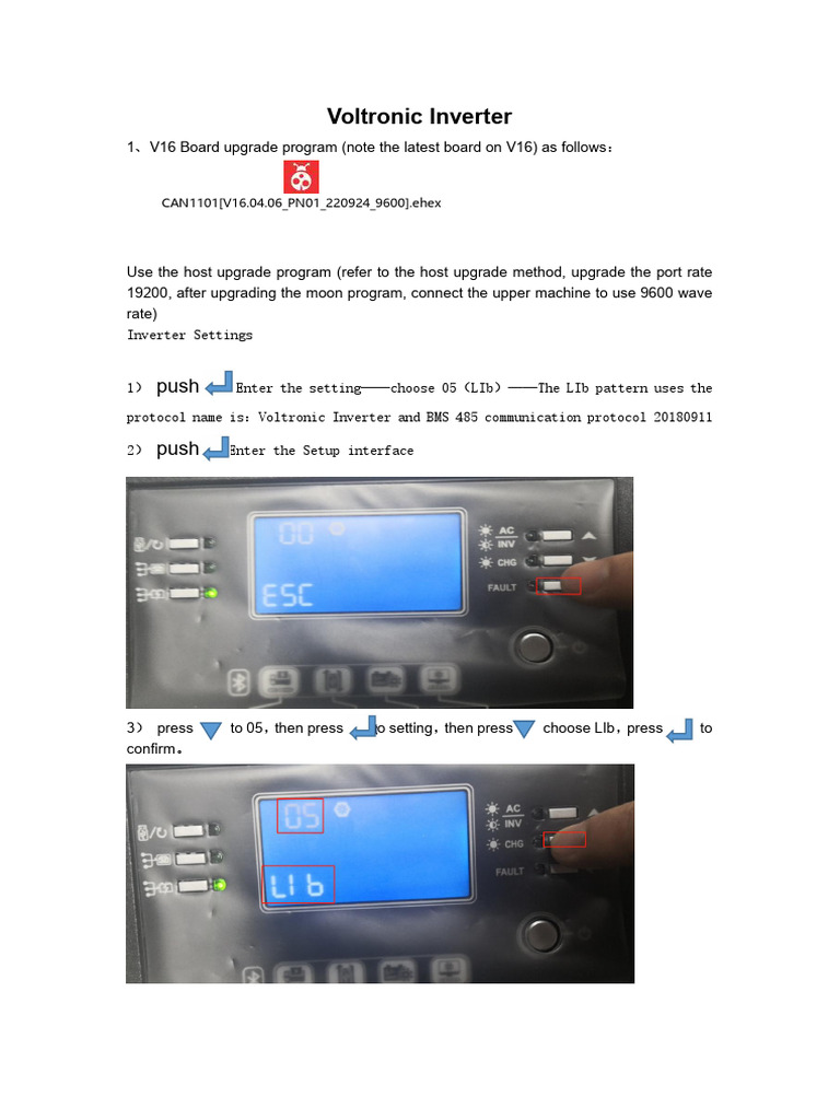 Voltronic Inverter Connection Manual | PDF | Computer Engineering | Computer Hardware