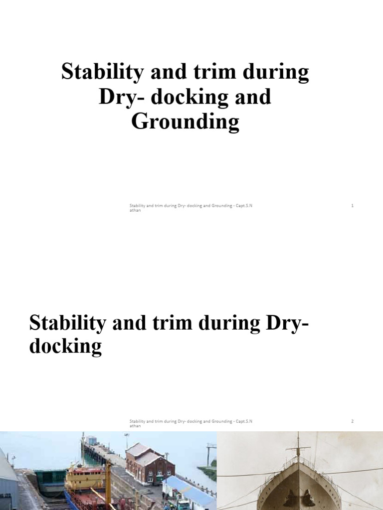 Dry Docking and Grounding | PDF | History