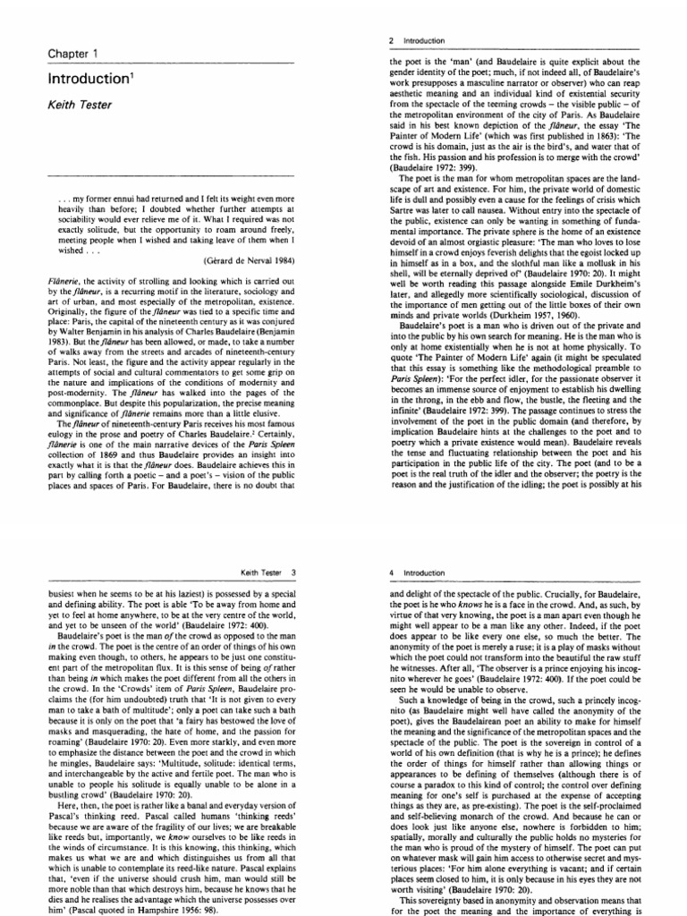 The Flâneur - Keith Tester (Extract) | PDF