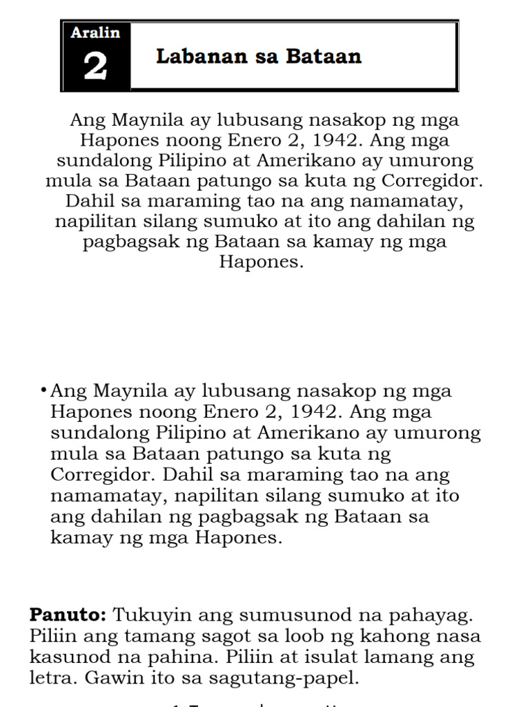 Module5 Aralin2 | PDF