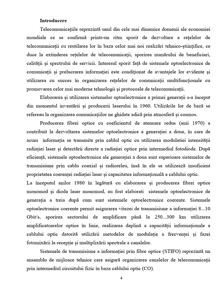 Introducere Proiect de An STO | PDF