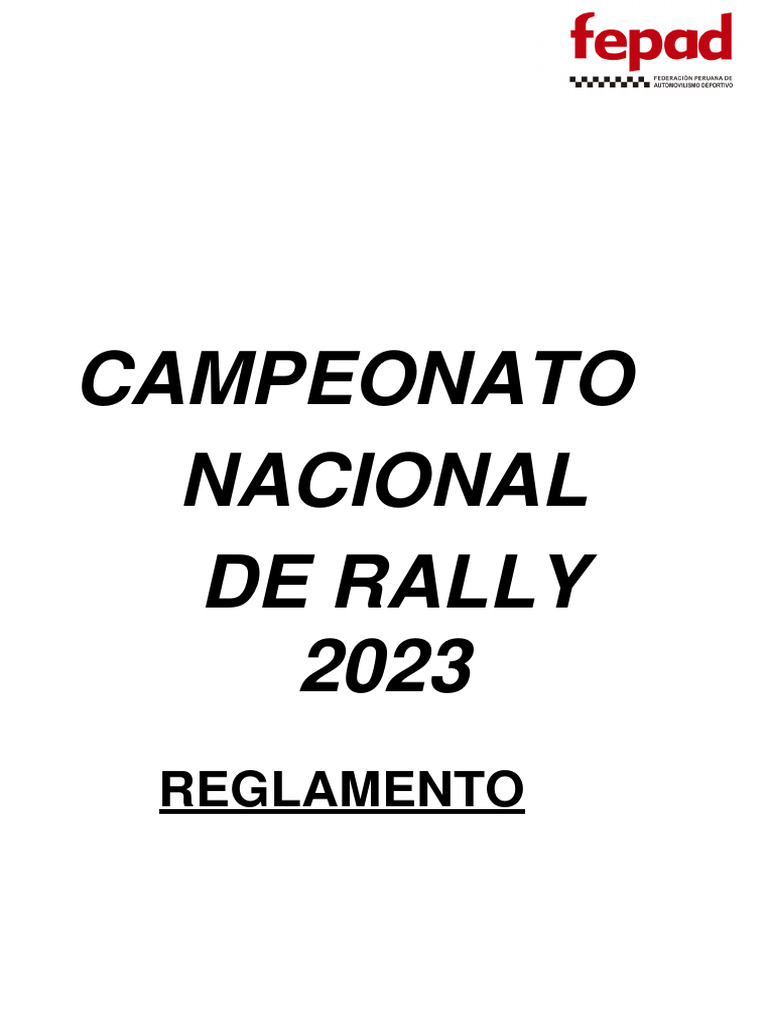 Fepad 2023 RCNR | PDF | Neumático | Vehículos terrestres