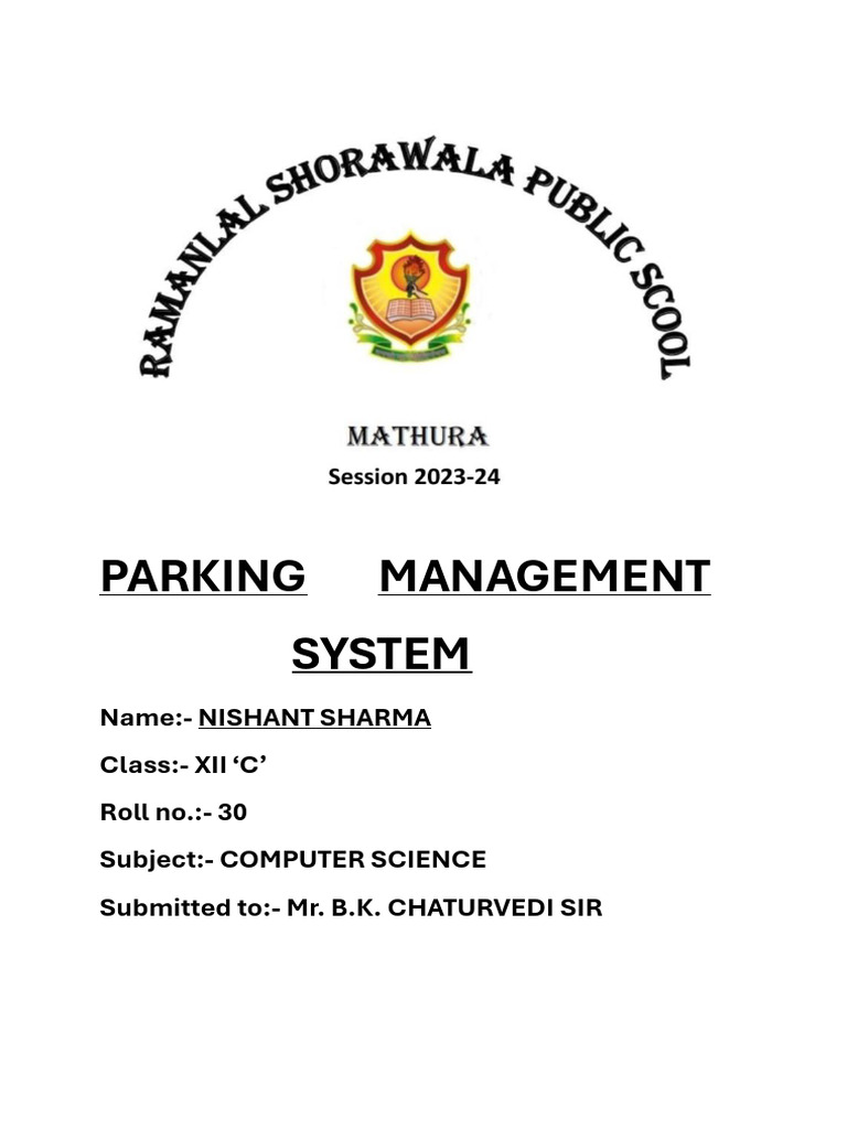 C.S. Project File | PDF