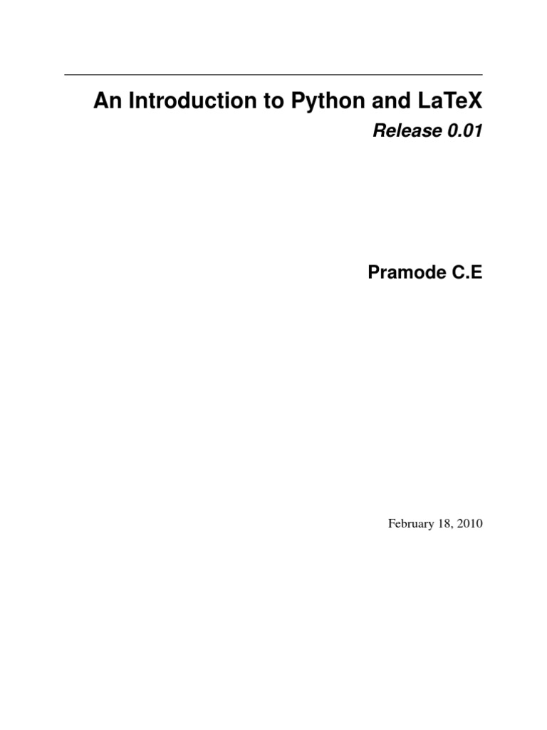 Pylatex | PDF | Parameter (Computer Programming) | Prime Number