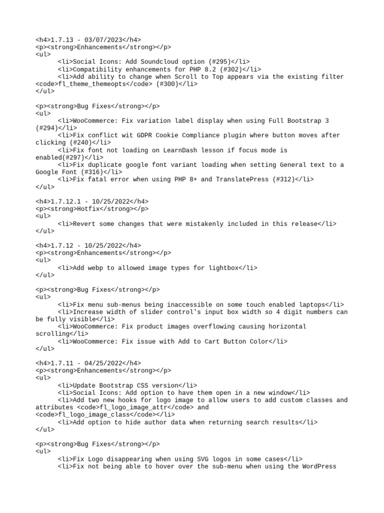 Change Log | PDF | Art | Computers