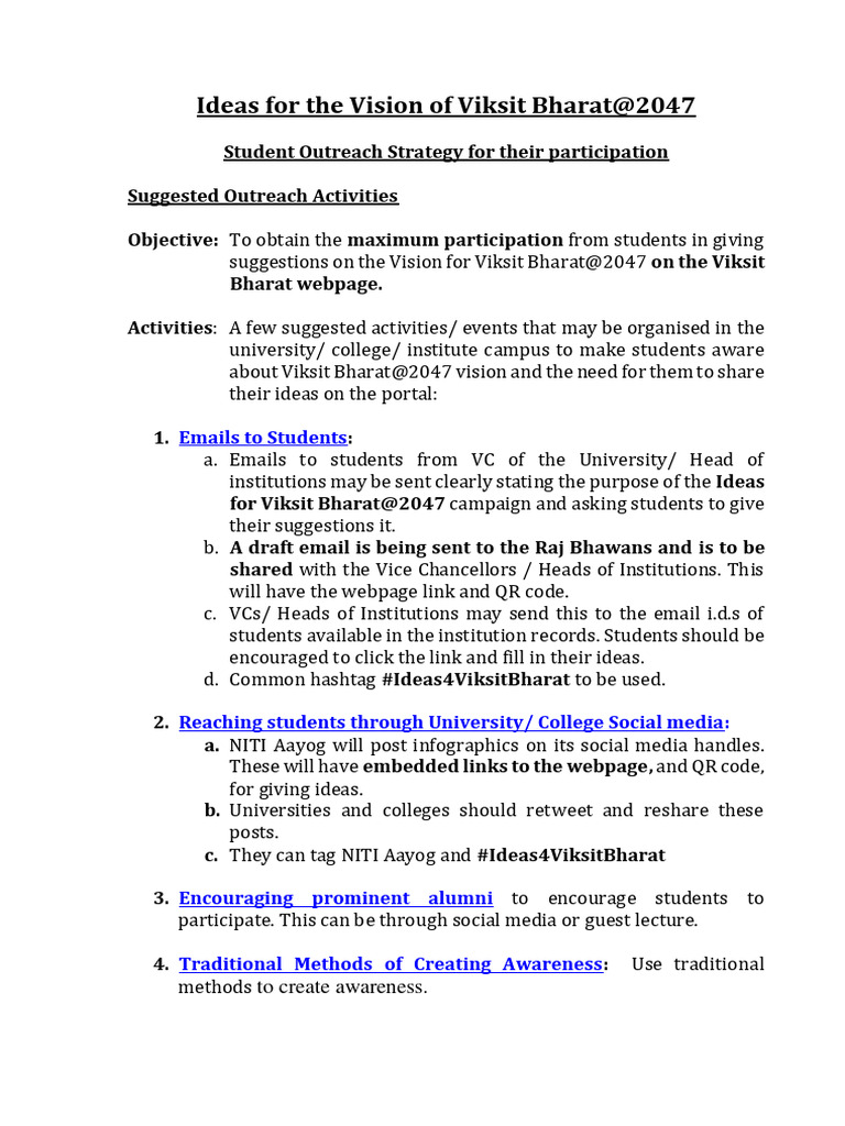 Student Outreach Strategy | PDF