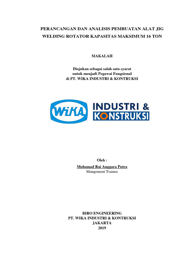 Alat Jig Welding Rotator 16 Ton | PDF | Teknologi & Rekayasa