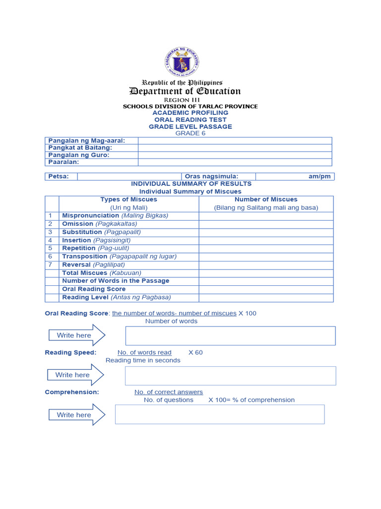 Academic Profiling Eng | PDF | Behavior Modification | Applied Psychology