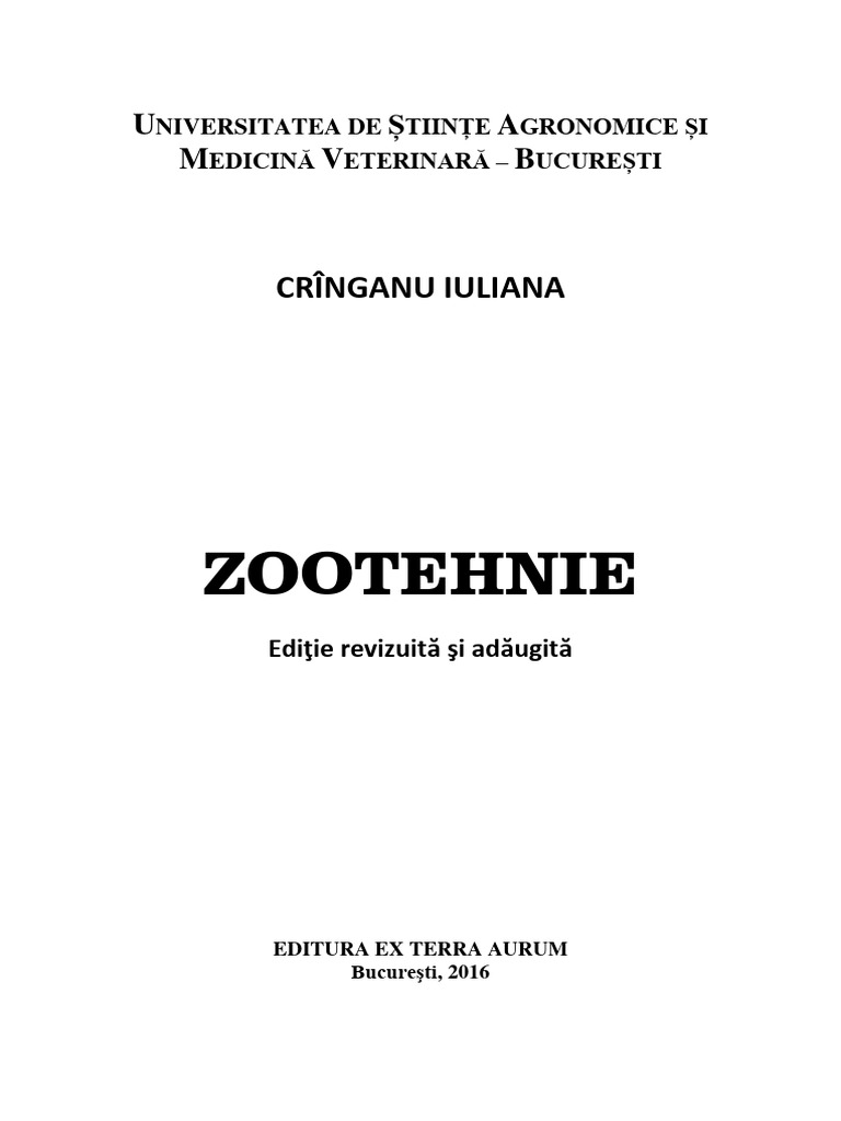 Zootehnie | PDF