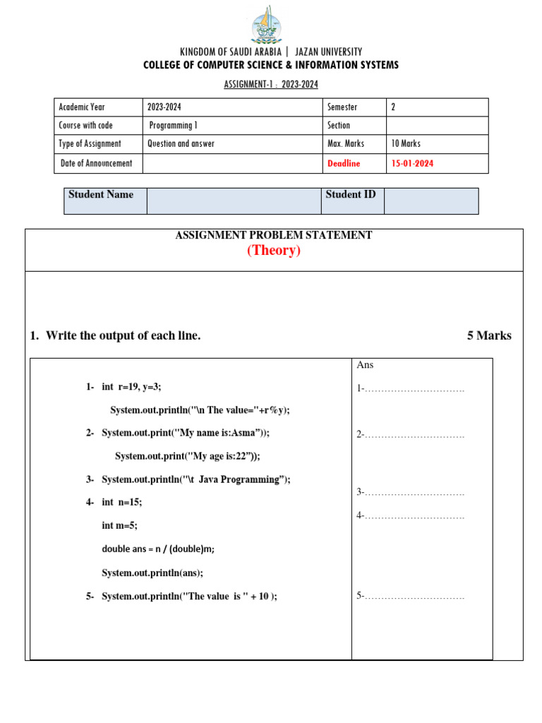 Assignment-1 | PDF | Programming Paradigms | Software Development