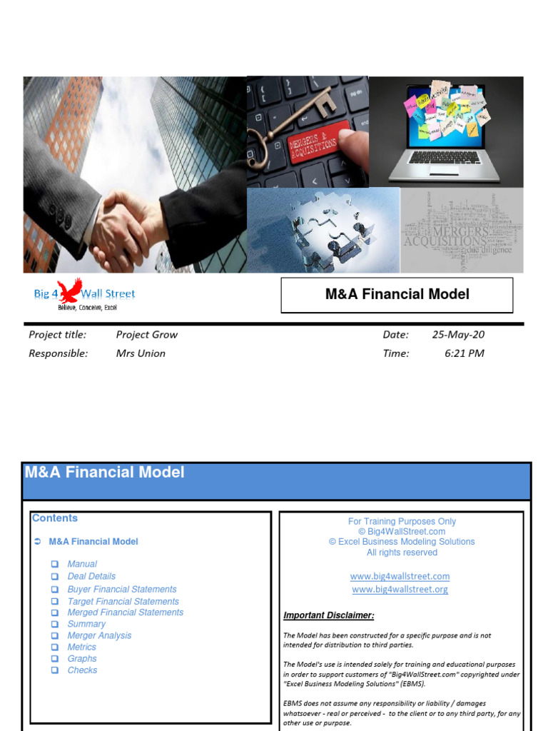 MA-Model | PDF | Equity (Finance) | Expense