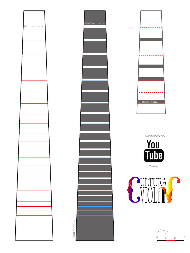 Plantilla Lineas Guía Violín | PDF