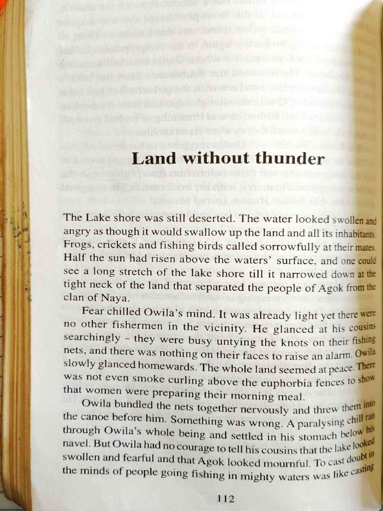Land Without Thunder. | PDF