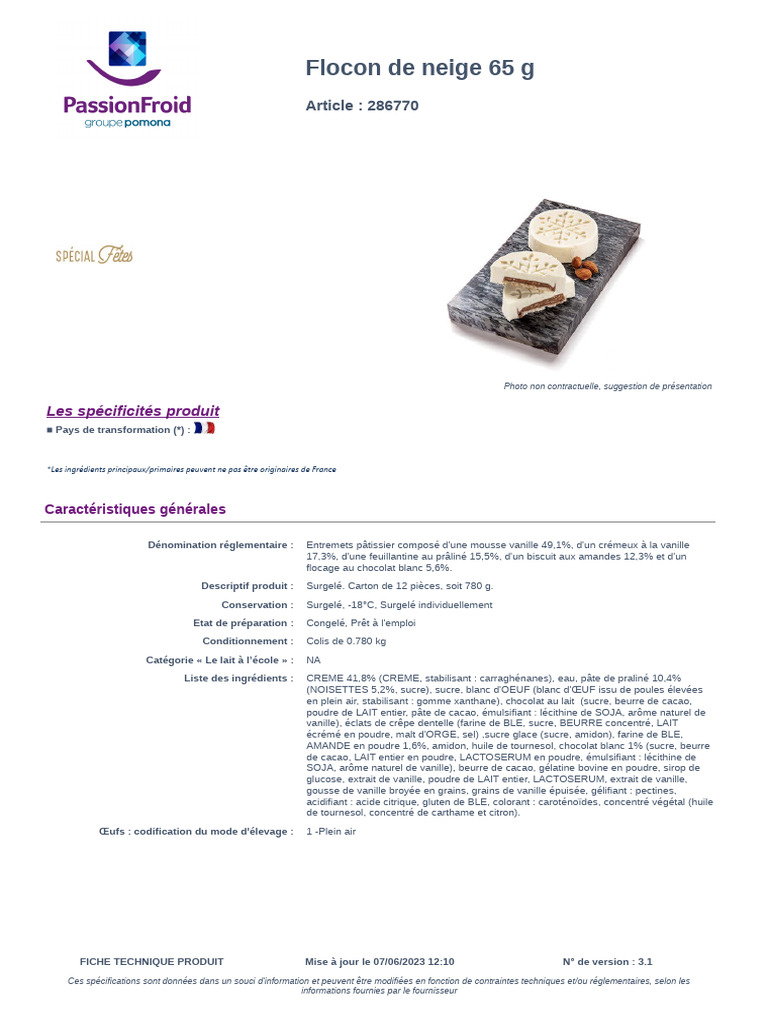 Passion Froid (Siege) 286770 | PDF