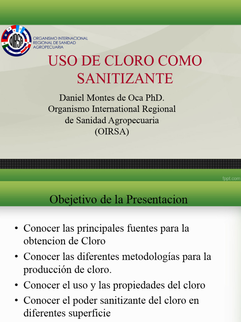 PRESENTACION USOS DEL CLORO | PDF