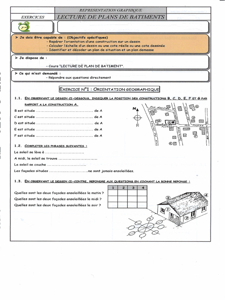 Exercices Représentation Graphique BG1 TP1 | PDF