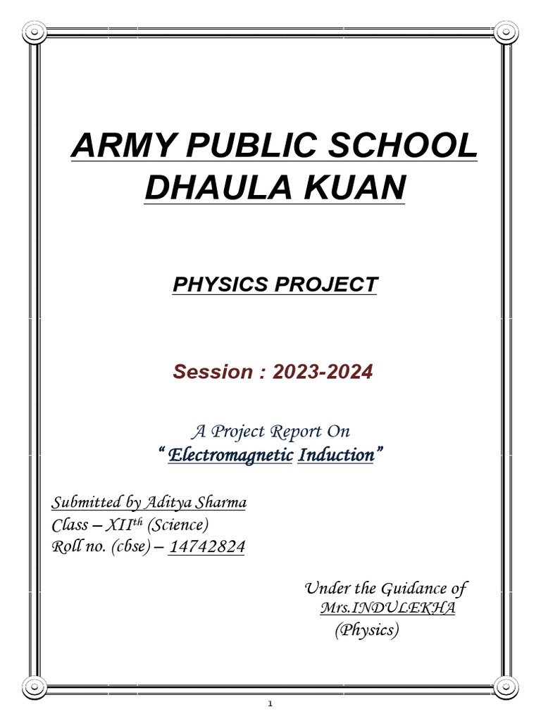 Physics Project Final | PDF