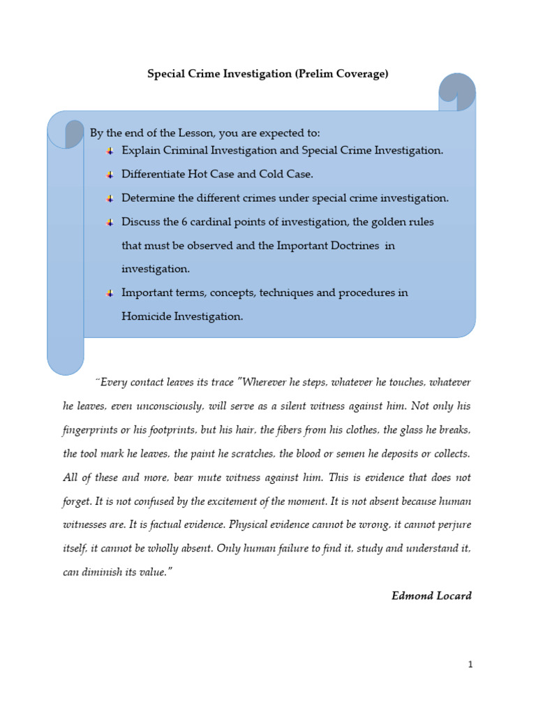 Handouts in CDI 3 Prelim Coverage | PDF | Miranda Warning | Confession ...